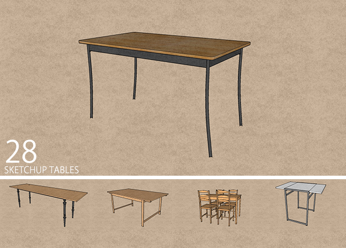 28 SketchUp Tables | SketchUcation