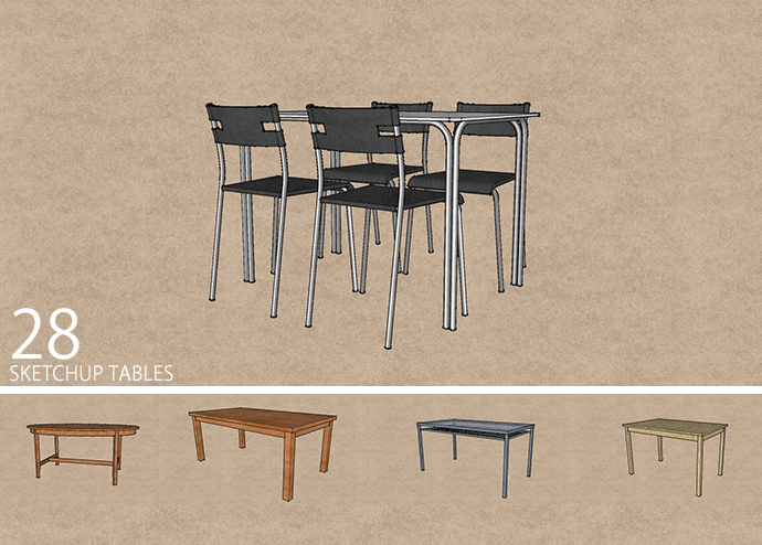 28 SketchUp Tables | SketchUcation